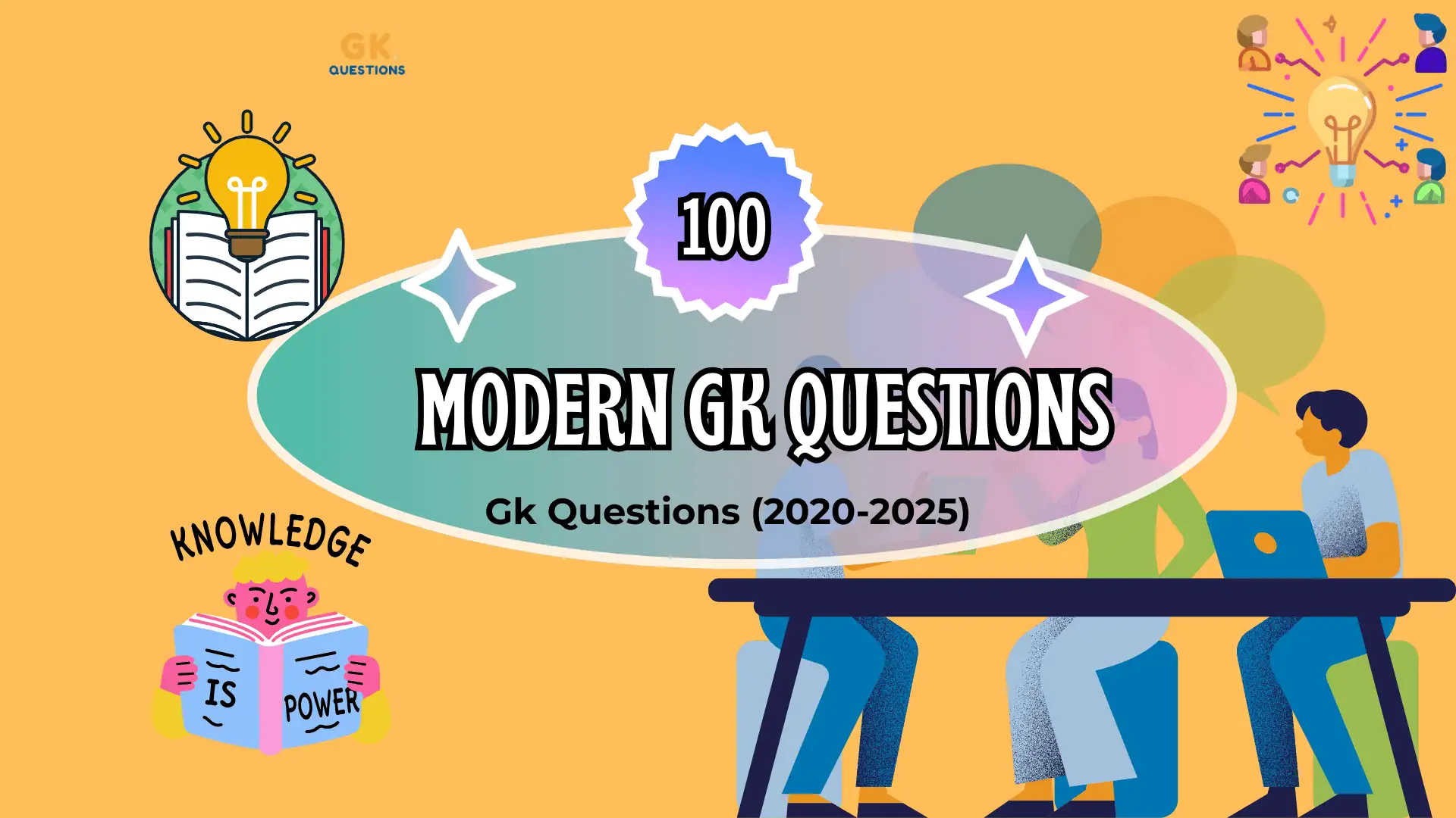 100 Best Modern GK Questions (2020–2025) With Answers